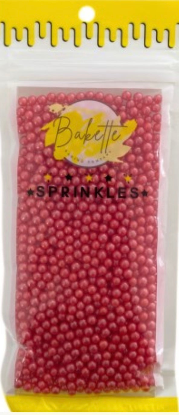Pearly Red Sugar Pearls 50g – Across The Board Cake Decorating